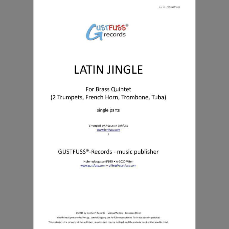 Latin Jingle (brass quintet) – music sheets download | Gustfuss Records